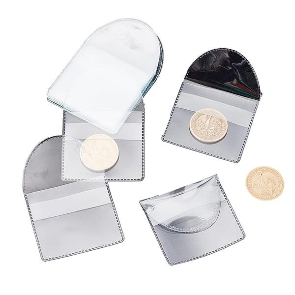 200個のプラスチックPVCコイン封筒財布、コインスリーブホルダー、2" ポケットコイン、透明コインプロテクター、コインジュエリー小物用コイン収納財布商品コード：55080913535型番：Tefola【ポケットコインバッグ200枚】セット...
