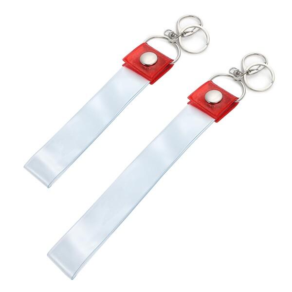 SALUDABLE 銀テープホルダー キーホルダー 収納 保管 推し活 35/45cm 2個セット (レッド)商品コード：55080913654型番：A275サイズ：35cm,45cmカラー：レッド【銀テの魅力を引き立てるクリアデザイン】 ...