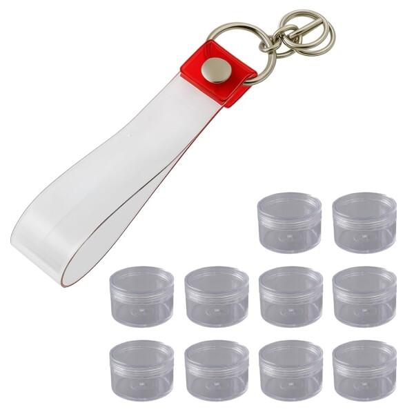 ateena 銀テープホルダー 銀テープ 収納ケース セット 保管 キーホルダー ストラップ カバー A (レッド)商品コード：55080914174型番：ateenaサイズ：選択可能カラー：選択可能【思い出を大切に保管できる銀テープ収納セ...