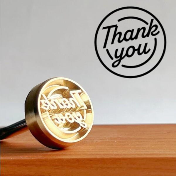 北枝園 焼印 Thank you 2.2cm ありがとう 感謝 真鍮製 焼きごて 直火式 焼き印 オリジナル 手作り ホームメイド 製菓 和菓子 洋菓子 団子 どら焼き パン お弁当 ギフト 高級感 おしゃれ持ち手 かわいい お祝 お礼 名...