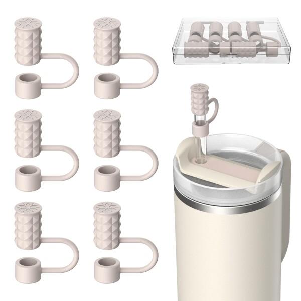 VOGOGE ストローキャップ 6個セット スタンレー（Stanley）タンブラー 30/40oz 対応 9〜10mm ストロートッパー スターライト商品コード：55080917984型番：S2サイズ：10mmカラー：スターライト【清潔を、...