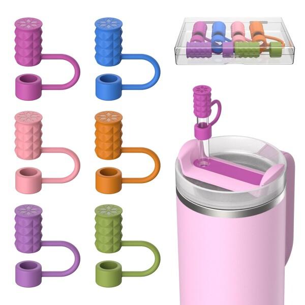 VOGOGE ストローキャップ 6個セット スタンレー（Stanley）タンブラー 30/40oz 対応 9〜10mm ストロートッパー マルチカラー商品コード：55080917986型番：S2サイズ：9〜10mmカラー：マルチカラー【清潔...