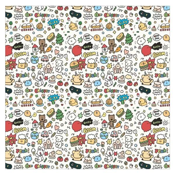 Senteria ランチクロス くっつきタオル くっつくクロス ペタペタクロス 風呂敷 ランチマット 弁当箱 包み 巻くだけ 折り畳み 吸水 ペタペタ 可愛い カメラ 水筒 化粧品 傘 ペットボトル 本 給食 学校 旅行 男の子 女の子 大...