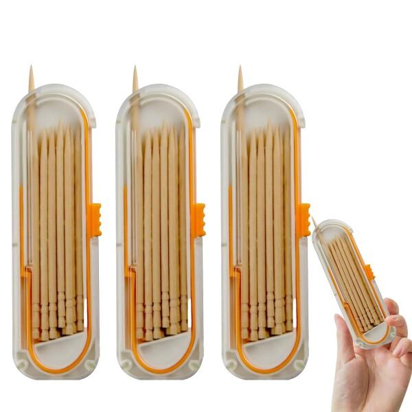 EsiFare つまようじケース 携帯用爪楊枝入れ 持ち運び 薄型コンパクト 爪楊枝ケース 12本の爪楊枝入れ まようじボックス つまようじ入れ 軽量便利 防水ボ 耐湿防圧商品コード：55080919909型番：EsiFareカラー：白 (...