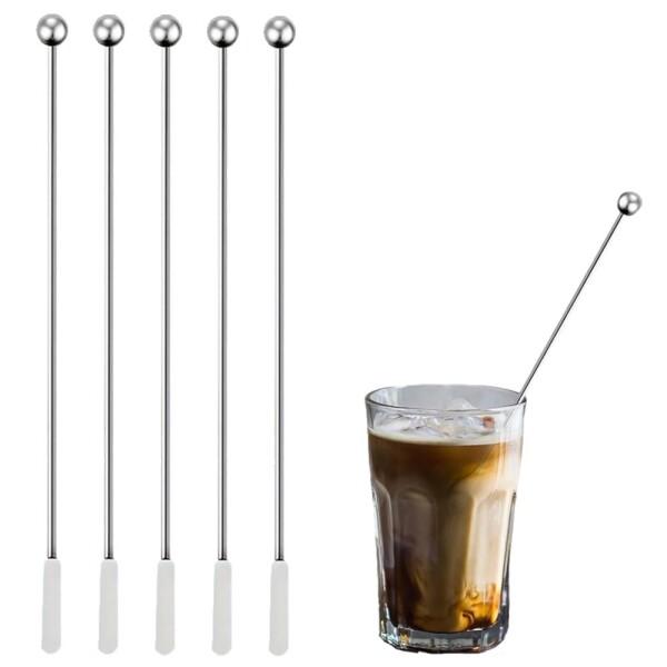 マドラー 5Pcs 流線型構造 ステンレス鋼製 おしゃれ 使用が簡単 握り心地が快適 攪拌が楽々 （ミルクティー作り/コーヒー作り/カクテル調製）商品コード：55080923038型番：vvカラー：シルバー【商品紹介】 ステンレス鋼製の調酒...