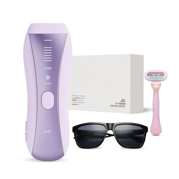 Yete（エイティー）脱毛器 IPL 冷感無痛ケア SHR連続照射 スキンセンサー搭載 自動/手動方式 6段階レベル 無限照射回数 VIO対応 全身対応可能 レディー脱毛器 家庭用 男女兼用 PSE安全認証済み 日本語取扱説明書付き (ふじ...