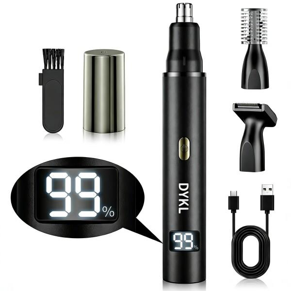 鼻毛カッター 眉毛シェーバー 耳毛カッター 3-in-1 眉毛カッター 顔剃り 鼻毛剃り そり 切り まゆけ 眉カット 髭 産毛 電動カミソリ 電気シェーバー カミソリ 産毛そり 耳毛 産毛処理 Type-C充電式 LCD残量可視化 低騒音...