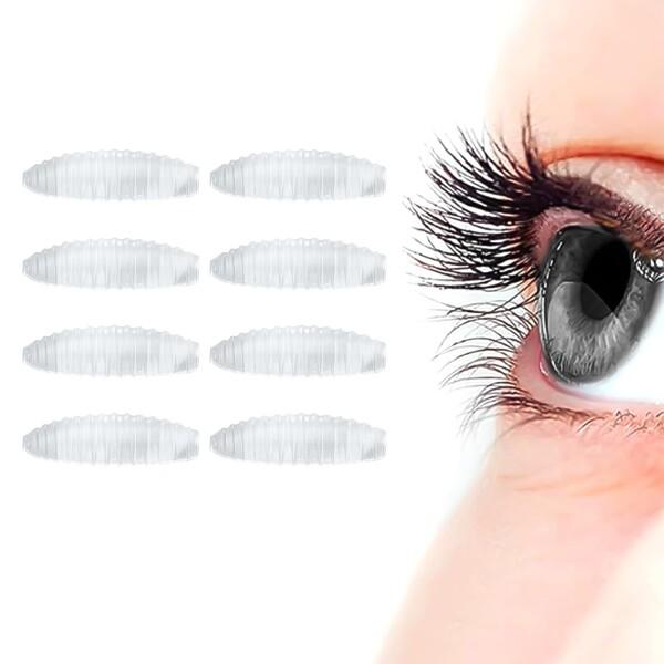 雲見 まつ毛パーマ ロット 4ペア 再利用可能 まつげ補助ツール まつげパーマのパッド 粘着性 柔らかい 敏感肌 自宅DIY 美容師 家庭使用 まつげの持ち上げに最適 透明な収納ケースが付 (透明)商品コード：55080925196型番：ま...