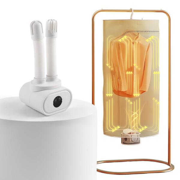 衣類乾燥機ポータブル 乾燥機 小型 電源コード式 リモコン付き 2段階風速 タイマー8段階乾燥自動停止 360°循環熱風 600W速乾 タイマー機能付き 衣類ヒーター 折り畳み 軽量 部屋干し 梅雨対策 一人暮らし 家庭用 旅行 出張 日本...