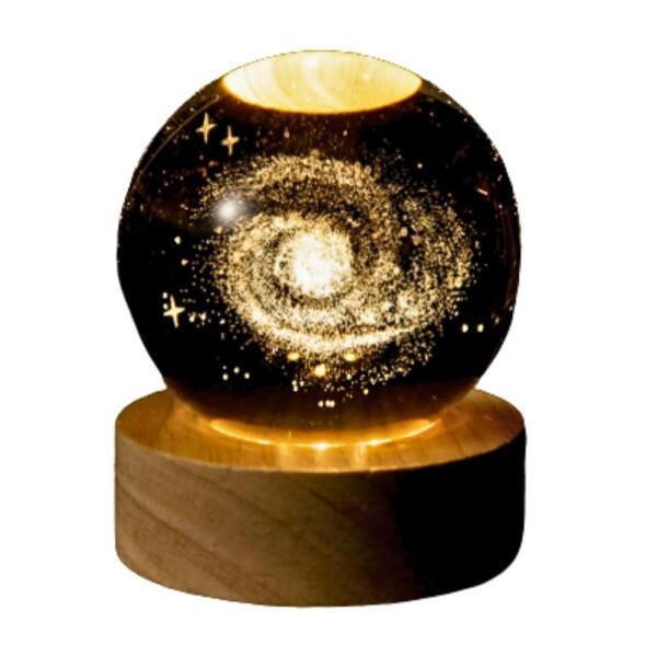 Tropchou テーブルランプ 授乳ライト 宇宙 天体 ベッドライト LEDライト USB インテリア (銀河玉8cm)商品コード：55080926461型番：T20251031サイズ：6cm x 6cm x 13cmカラー：ホワイト【幻...
