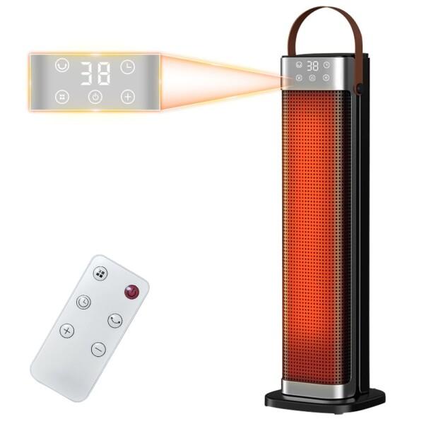 セラミックヒーター 電気ストーブ ファンヒーター 暖房器具 冷暖兼用 ECO省エネ 1~12Hタイマー 首振りリモコン付き 過熱保護 転倒OFF 静音・軽量 電気ヒーター 足元 脱衣所・寝室・リビング・オフィス・トイレ対応 日本語説明書 P...