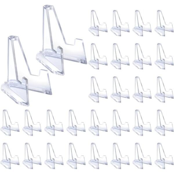 ディスプレイ スタンド アクリル アクスタ 陳列棚 コレクション棚 スタンド コレクションラック 卓上 展示 透明 マニキュア コイン バッジ 表彰メダル 収納(高さ3.6cm 30個セット)商品コード：55080929200型番：1329...