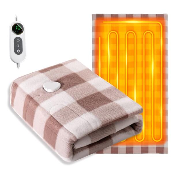 電気毛布 掛け敷き兼用  電気敷毛布 ひざ掛け 10段階温度 140×80cm 日本製ヒーター採用 60S速暖 省エネ 電磁波カット ダニ退治 肩掛け でんきもうふ 洗える 軽量 柔らか 暖房器具 冬のギフト 寒さ対策 自宅 オフィス キャ...