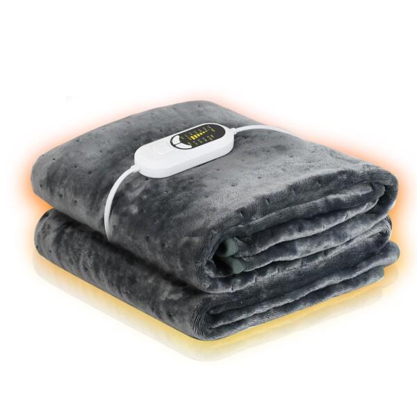 chuqisheji25年冬の 電気毛布 掛け敷き兼用 洗える 加厚フランネル PSE認証済み 8段階調節 5分急速発熱 洗濯機対応 毛玉なし 肌触りなめらか 全面均一発熱 大型デジタル画面 タイマー機能 防ダニ 省エネ 冬ギフト 敷き布団...