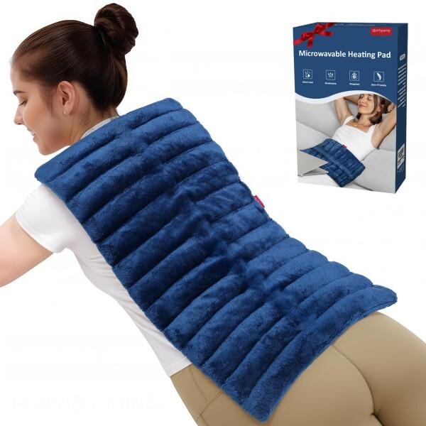 Comfytemp 電子レンジ加熱パッド 65x33cm ホットパック 電子レンジ対応 温かい水蒸気発生 首 肩こり 肩 あたため 背中の不快 繰り返し使用可能 オフィス/在宅勤務用 ペットでも 日常生活商品コード：55080929581型...