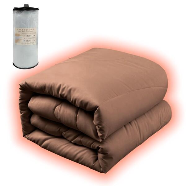 COZYNOVA 掛け布団 ダブル オールシーズン 身体にやさしくフィット 抗菌防臭 掛けふとん 柔らかな肌触り 肌掛け布団 軽量 通気 アレルギー対策 洗える かけふとん かけ布団 布団 不織布収納袋付き 贈り物に適している 190×21...