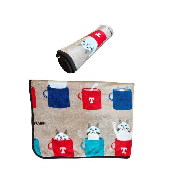 猫 ブランケット 膝掛 ふわふわ 軽量 洗える 持ち運び 便利 お昼寝 ソファ (カップ猫 ベージュ)商品コード：55080930118型番：特になしサイズ：75×100cmカラー：カップ猫　ベージュ素材: ポリエステル100%サイズ: 約...