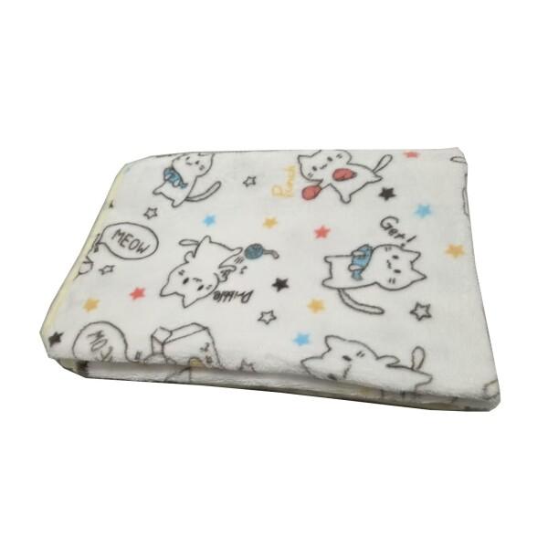 Moecat Life ブランケット かわいい 動物柄 ひざ掛け 春夏 肩掛け フランネル 毛布 お昼寝 防寒 冷房対策 100*70cm (猫柄-ホワイト)商品コード：55080930120型番：blanket-202501サイズ：シング...