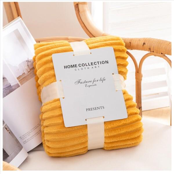Waterlilyflower 無地フランネル 膝掛け キャンプ 毛布 ブランケット マイクロファイバー ひざ掛け 快適なフランネル素材で冬のキャンプや室内での使用に最適 (黄色です, 200x230)商品コード：55080931787型番...