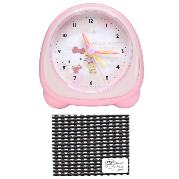 サンリオ 目覚まし時計 アナログ 置き時計 おにぎりクロック アラーム ライト 付き ほっぺつん ハローキティ セット（時計、すべり止めシート）商品コード：55080932651サイズ：8.8cm x 9.2cm x 4.3cmカラー：ハロ...