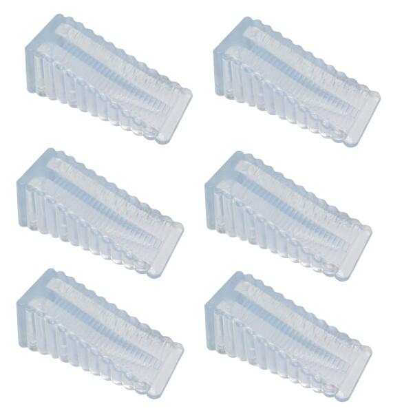 サムコス ドアストッパー スライドドアロック 6個セット ストッパー スライドドア 固定 室内 押し戸対応 引き戸 入り口 ドア止め 差し込むだけ 収納簡単 (透明 2.8cm)商品コード：55080933058型番：R-1カラー：透明 2...