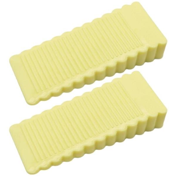 ドアストッパー ドア スライドドアロック ストッパー スライドドア 固定 室内 押し戸対応 引き戸 入り口 ドア止め 差し込むだけ 収納簡単 (93×40×15mmイエロー, 2個)商品コード：55080933078型番：Magiサイズ：2...