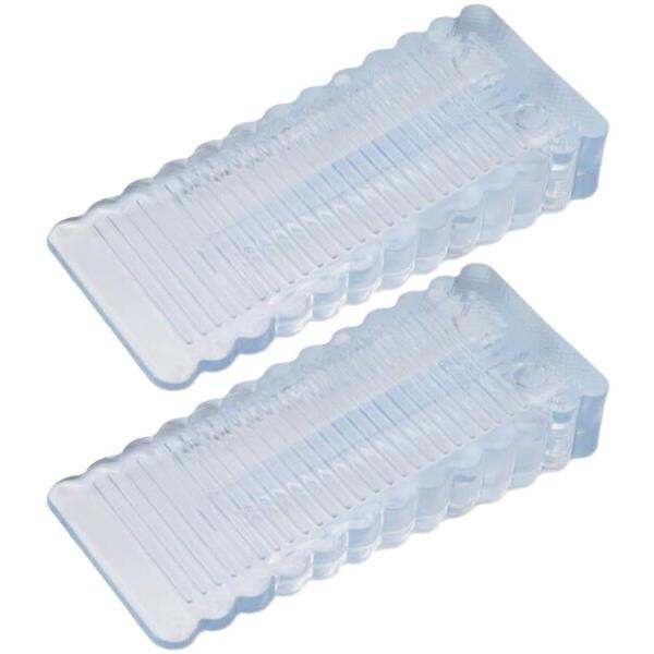 ドアストッパー ドア スライドドアロック ストッパー スライドドア 固定 室内 押し戸対応 引き戸 入り口 ドア止め 差し込むだけ 収納簡単 (93×40×15mmクリア, 2個)商品コード：55080933079型番：Magiサイズ：2個...