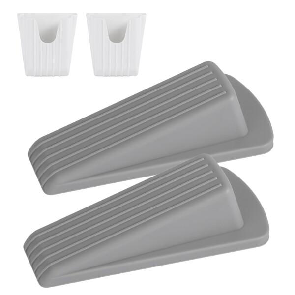 YSYLGL玄関ドアストッパー ドアストッパー 取り付け不要 収納ケース付属 家庭用 挟み防止/子供安全/防風 玄関/室内ドア用 滑り止め設計 (2個パック)商品コード：55080933082型番：Mカラー：グレー【安心の安全設計でお子様や...