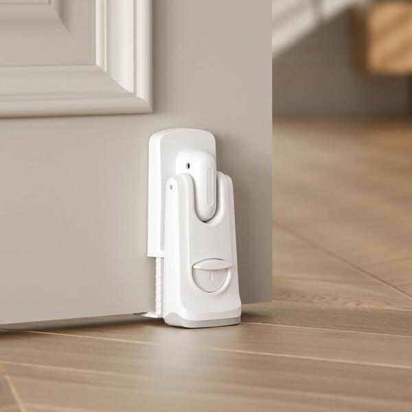 SAFELON ドアストッパー 1個入り ドアロック ベビーガード 指挟み防止 けが防止 子供安全対策 扉 耐久性 取り付け簡単 強力粘着 穴あけ不要（ホワイト）商品コード：55080933086型番：W4219サイズ：One sizeカラ...