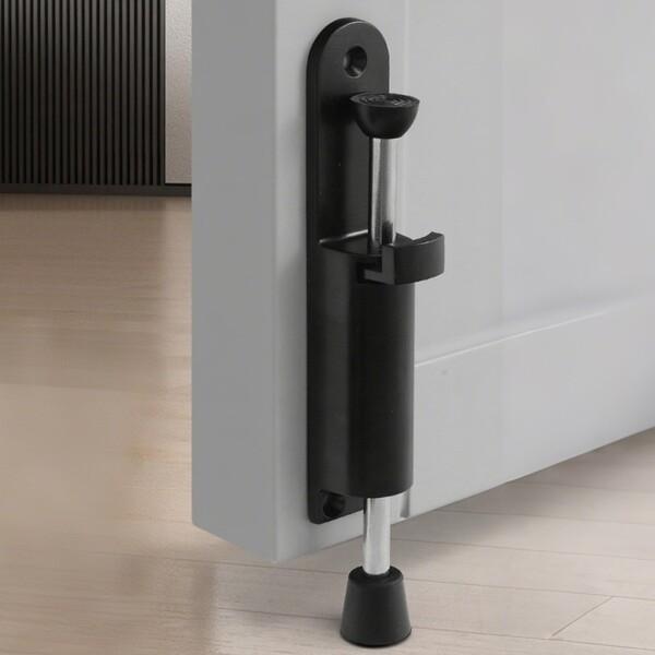 RINKA ドアストッパー 下押し式スプリングドアスト 簡単取付 片足で操作可能 ネジ固定、取付用パーツ付属（ブラック）商品コード：55080933090型番：JZM-B-016-Rカラー：ブラック【厳選された素材】 本ドアストッパーは亜鉛...