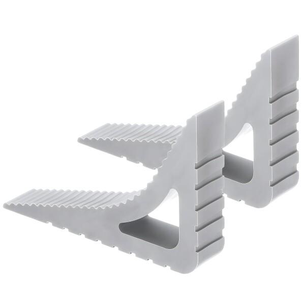 ドアストッパー ドア固定防風 2個セット ブラック/グレー 差し込み式 ゴム製 引き戸/スライドドア対応 防風 固定 家庭用 オフィス用 簡単設置 コンパクト設計 すべり止め (グレー)商品コード：55080933113型番：DH570カラ...