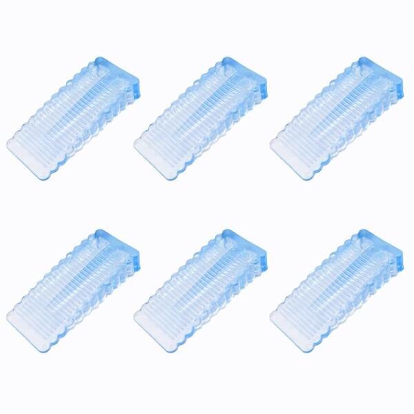 【発売日：2024年04月15日】ドアストッパー 引き戸 ウェッジストッパー 隙間ストッパー ドアロック 引き戸 衝突防止 オフィス 玄関 室内 6個セット (6, 透明)商品コード：55080933129型番：MOJINLEE-052カラ...