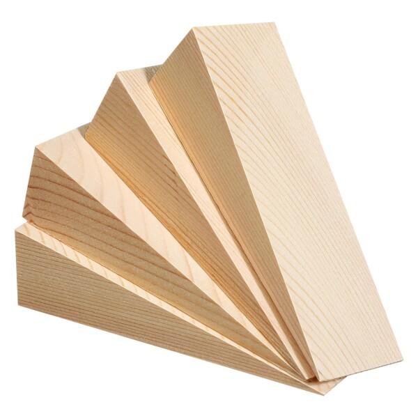 SOLUSTRE 4個セット 木製三角ウェッジ ドアストッパー 滑らかな仕上げで床保護 ドアや窓の取り付けや家具の調整に最適 4.7×1.6×1.2インチ 多用途木製くさび商品コード：55080933130型番：1カラー：ベージュ多用途の三...