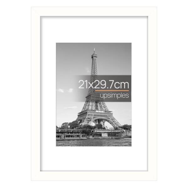 upsimples 額縁 軽量A4 壁掛け フレーム29.7x21cm商品コード：55080934305型番：FUP0301324サイズ：A4 (29.7*21cm)カラー：ホワイトクラシック&amp;耐久性:頑丈なフレーム、高精細カバー、...