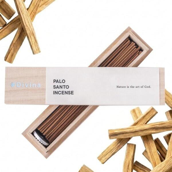#Divina お香 パロサント 白檀 線香 煙少なめ サンダルウッド 桐箱入り 香立て付き 京都製 40本入 浄化 老舗旅館 高級料亭のあの香りの (単品)商品コード：55080935030型番：DI0040【二大香木の贅沢なブレンド】 ...