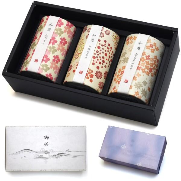 お悔やみ 線香 ギフト お供え  日本製 少煙 贈答用 お線香 仏壇用 法要 一周忌 四十九日商品コード：55080935063型番：inc_gi_ka_wayu_tube3_02サイズ：オプション無しカラー：和遊-筒型3種 (包装の内側に...