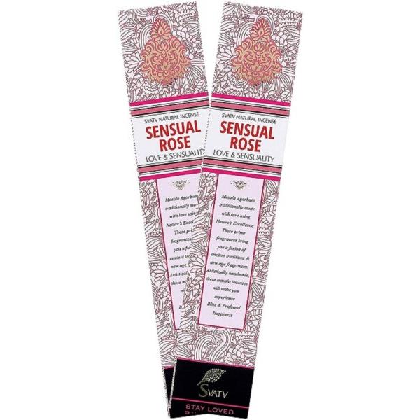 SVATV Rose :: Hand Rolled Masala Incense Stick Made in India 15g Pack Of 2商品コード：55080935116型番：S-Rose_15g_2Packサイズ：30gカラー...