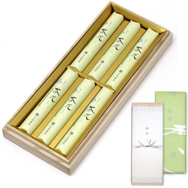 喪中見舞い お悔やみ 線香 ギフト 桐箱  日本製 少煙 贈答用 お線香 法要 一周忌 四十九日商品コード：55080935321型番：inc_gi_ka_chanbana6_02サイズ：オプション無しカラー：茶花 (包装の内側に熨斗) 使...