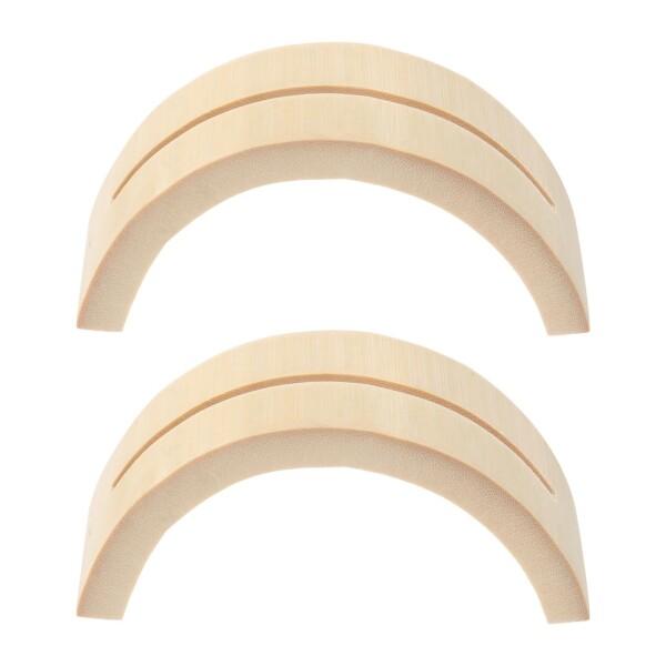 Amosfun 扇子立て うちわ置き 扇子ホルダー 丸型 半月形 竹製 2個 ファンラック ペーパーファンスタンド ディスプレイラック うちわの展示台 10×5×4Cm商品コード：55080935987型番：M8G1001508G54サイズ...