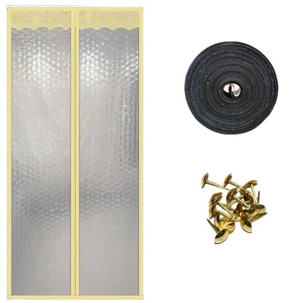 間仕切りカーテン 断熱防寒 のれん 透明 玄関カーテン 自動で閉まる 保温 省エネ 防風 防寒 断熱カーテン 防蚊 ドアカーテン 目隠し 片開き 取付簡単 防水 ビニールカーテン マジックテープ付き お風呂/キッチン/リビング/ベランダの断...