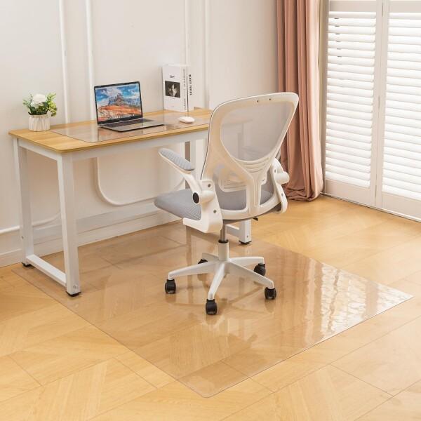 Bloomlover チェアマット 透明 180x120cm 厚み1mm クリア ダイニングマット 床保護マット PVC 椅子 マット デスクチェアマット大型デスク足元マット 傷防止マット 特大サイズ オフィス 食卓 フロア 畳 机下 椅子...
