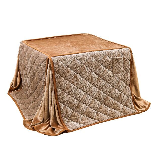 JEMAジェマ ハイタイプ テーブル ダイニング 省スペース こたつ布団 こたつ掛け布団 掛け布団単品 吸湿発熱 ふわふわ感触フランネル生地 約240x265ｃｍ 長方形 洗える ケーブル ベージュ商品コード：55080938323型番：S...