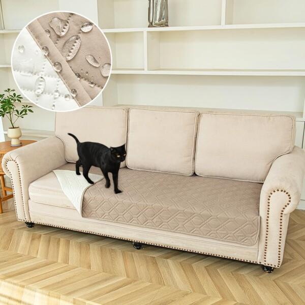 ソファカバー ソファパッド  ソファーシーツ ペット 両面防水 犬猫対策 洗える 尿失禁 ベビー 高齢者 介護用 大判 汚れ防止 傷防止 爪とぎ防止(カッキー 77*178CM)商品コード：55080938531型番：maxhome04サイ...