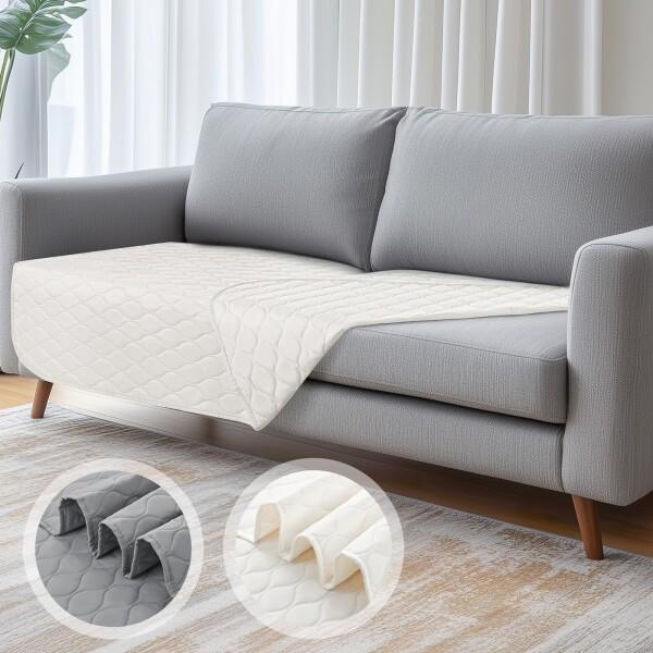 LOOBANI ソファーカバー 防水 マルチカバー 防水シーツ シングル ダブル ベッド リバーシブル 防水カバー ベッド 犬猫対策 保護家具 ソファカバー 洗濯機で丸洗い 繰り返し使える 噛み耐性 速乾 毛髪不粘着 防塵 汚れ防止 傷防止...