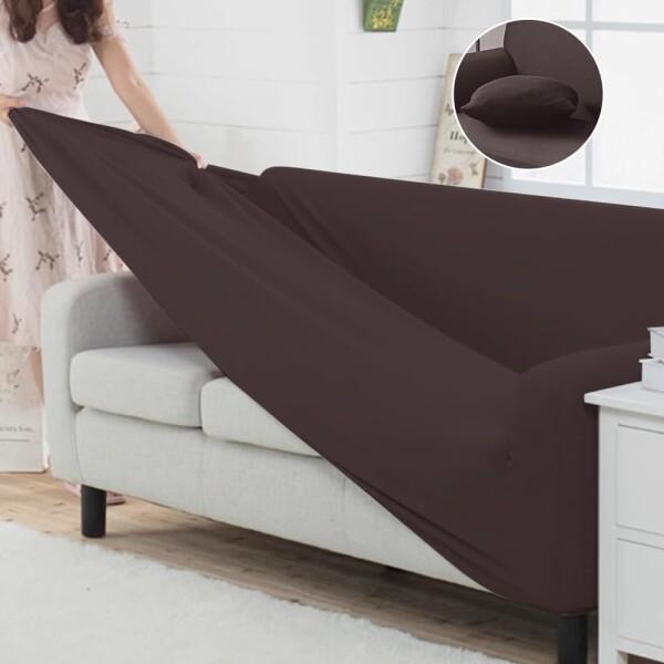 ソファーカバー 北欧風 肘付き 犬猫対策 1人掛け/2人掛け/3人掛け 高弾性 保護カバー 傷防止 爪とぎ防止 滑り止め 柔らかい ストレッチ クッションカバー1枚付 伸縮素材 ソファ フィット 洗える (コーヒー, 2人掛け)商品コード：...