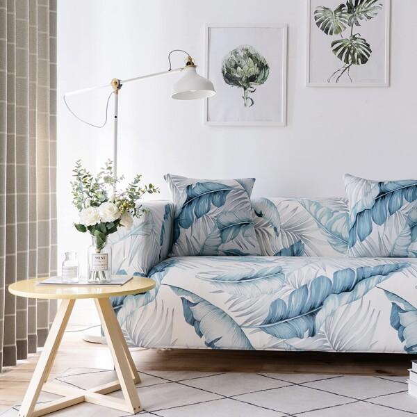 CHOZAN ソファーカバー 2人掛け 肘付き ストレッチ 北欧風 伸縮素材 滑り止め 防塵 ソファー保護 クッションカバー2枚付商品コード：55080938588型番：SofaC-YLJM-2サイズ：2人掛けカラー：葉っぱ【サイズ】1人掛...