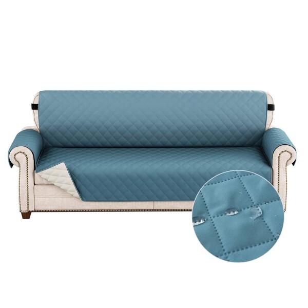 ソファーカバー 防水ソファーシーツ 肘付き 犬猫用シート 撥水加工 傷防止 爪とぎ防止 1人 2人 3人掛け 替えソファカバー ソファー保護カバー 滑り止め 防塵 汚れ防止 洗える マルチカバー 四季適用 (三人掛け, レイクブルー)商品コ...