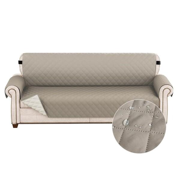 ソファーカバー 防水ソファーシーツ 肘付き 犬猫用シート 撥水加工 傷防止 爪とぎ防止 1人 2人 3人掛け 替えソファカバー ソファー保護カバー 滑り止め 防塵 汚れ防止 洗える マルチカバー 四季適用 (三人掛け, カーキ)商品コード：...