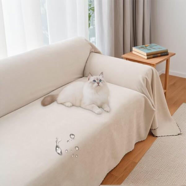 Eamochi ソファーカバー 撥水加工 長方形 マルチカバー 犬猫対策 防水ソファカバー 肘付き 肘なし 大判 シェニール おしゃれ ソファーシーツ 多機能 保護カバー マルチクロス ブランケット 3人4人5人掛け 汚れ防止 キズ防止 オ...