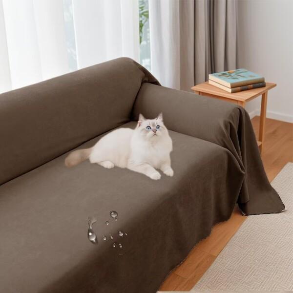 Eamochi ソファーカバー 撥水加工 長方形 マルチカバー 犬猫対策 防水ソファカバー 肘付き 肘なし 大判 シェニール おしゃれ ソファーシーツ 多機能 保護カバー マルチクロス ブランケット 3人4人5人掛け 汚れ防止 キズ防止 オ...